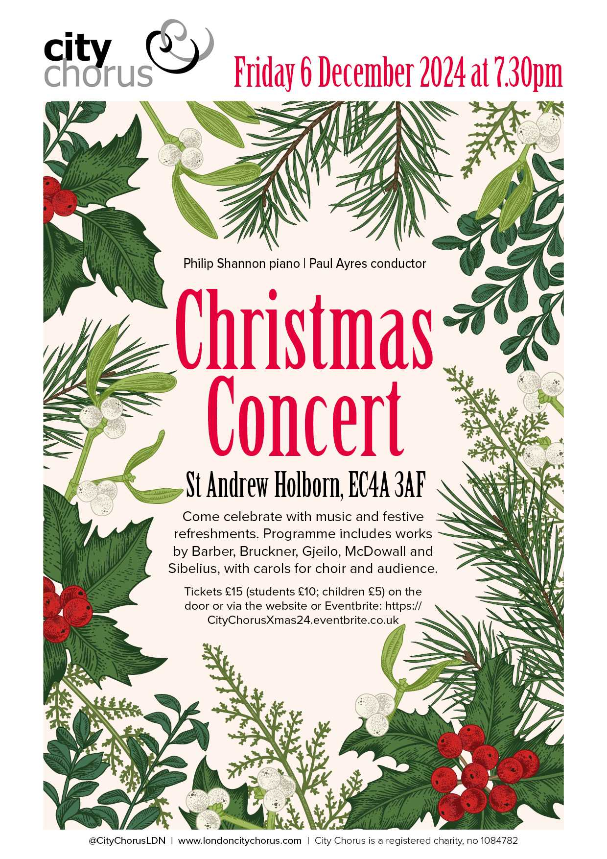 City Chorus Christmas Concert: Come and celebrate with music and ...