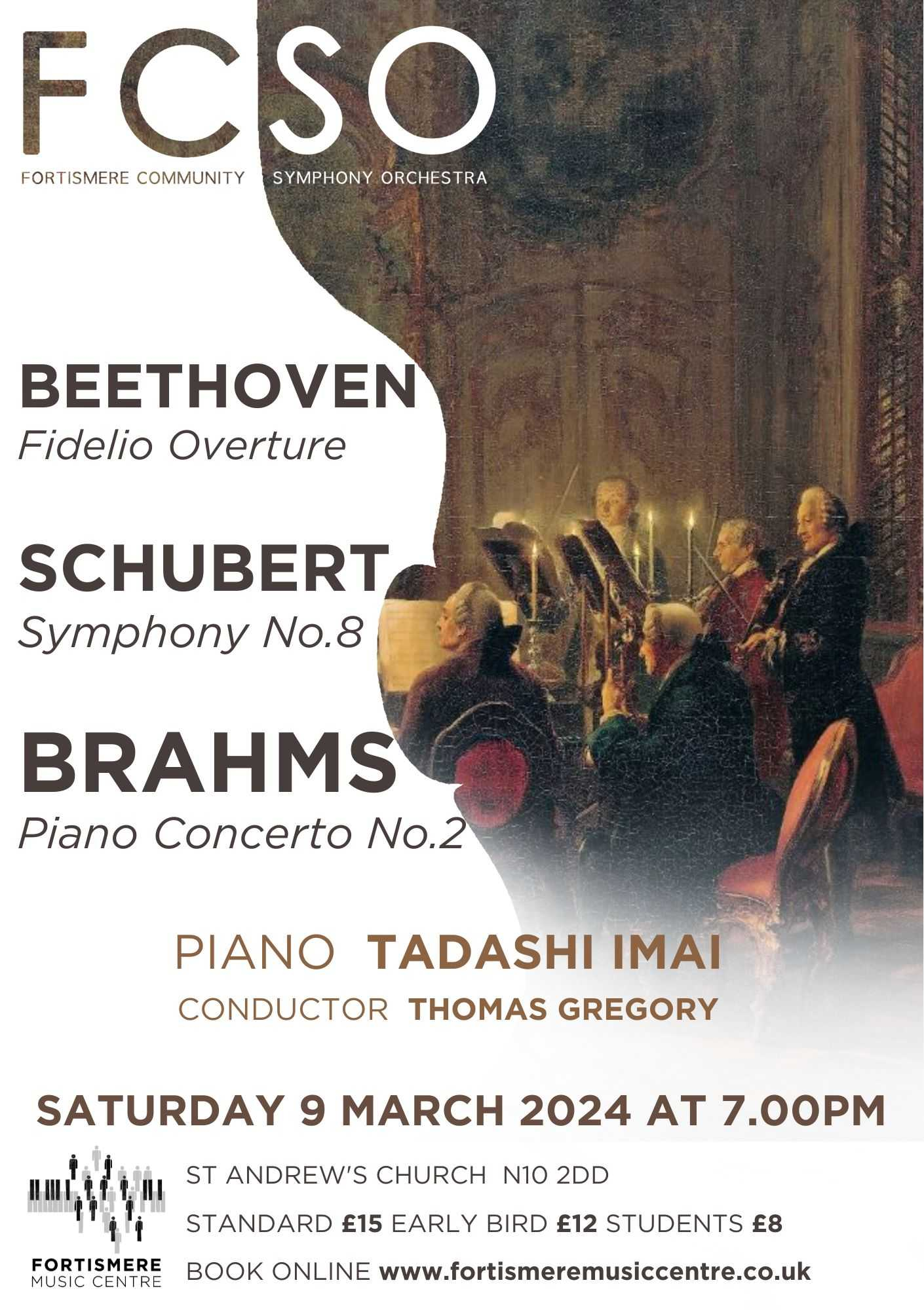 Fortismere Community Symphony Orchestra Concert: Beethoven, Schubert ...
