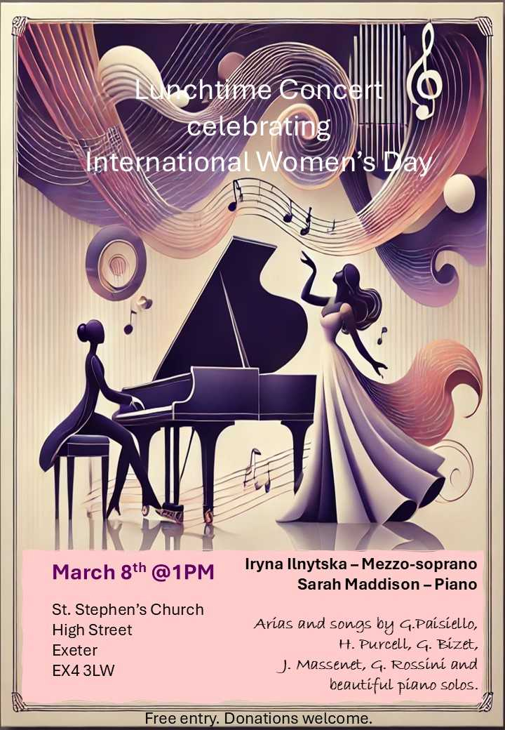 International Women's Day Concert at St Stephen's Church, Exeter on ...