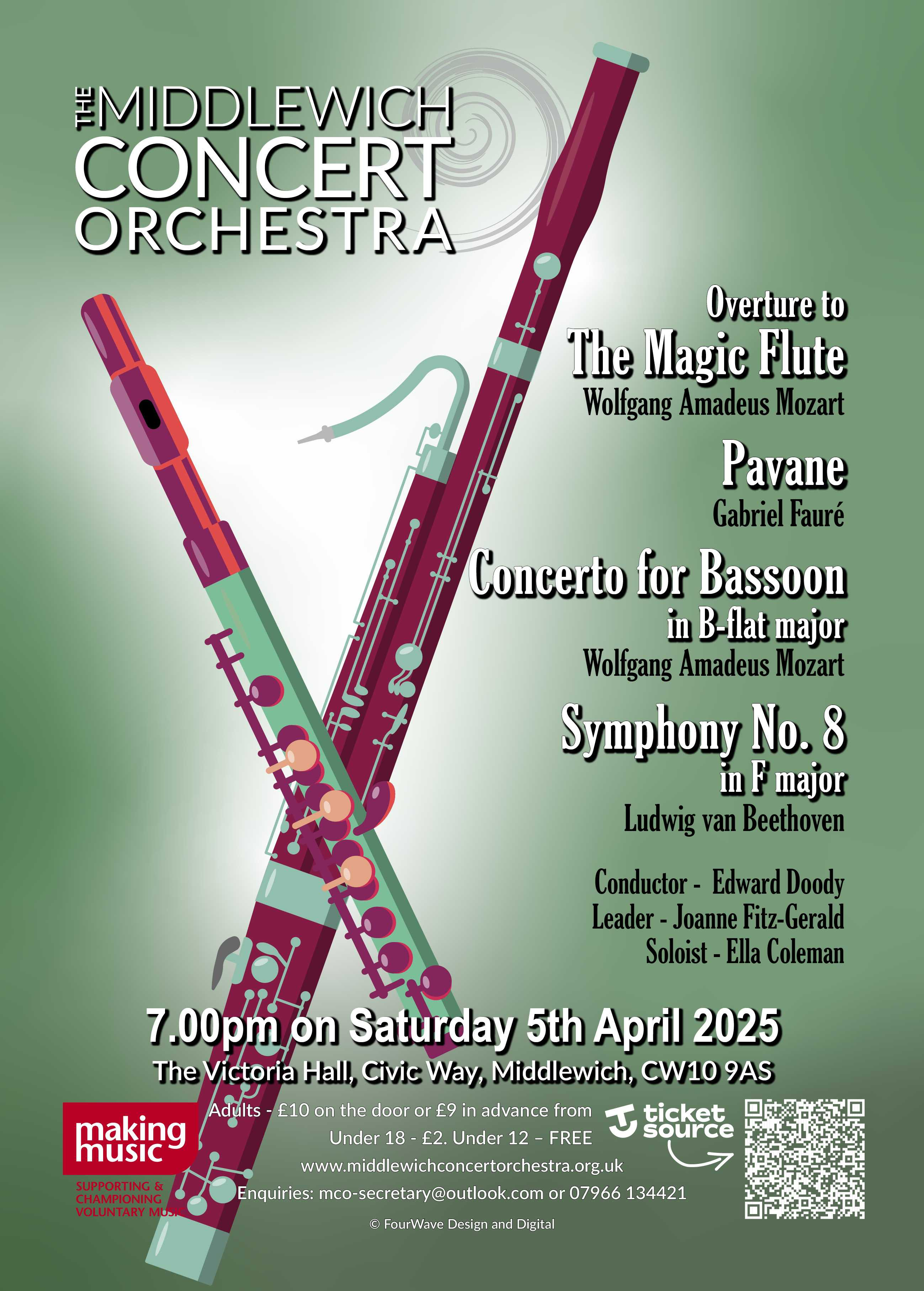 Spring Concert at Middlewich Victoria Hall, Middlewich on Saturday 5th ...