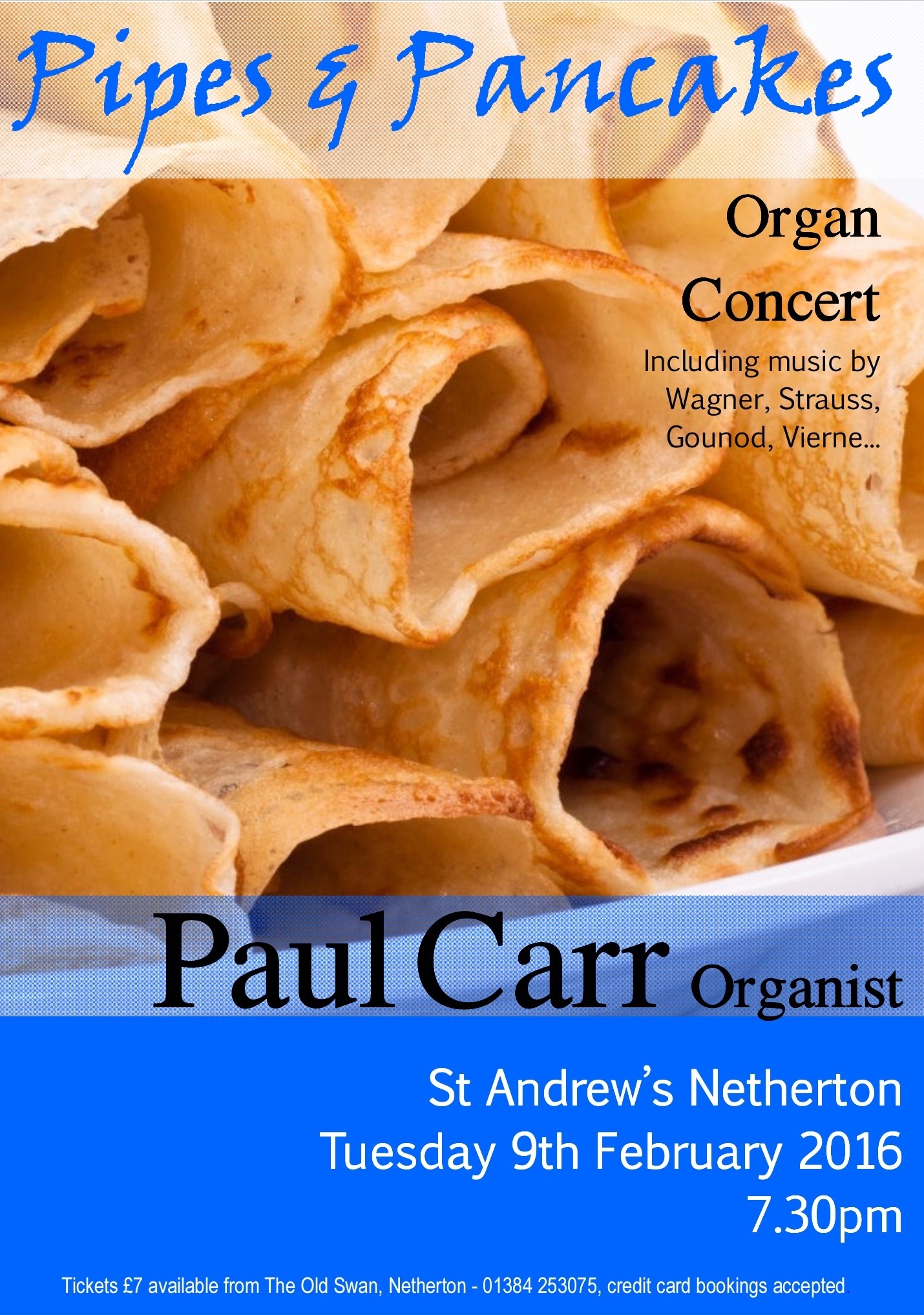 Pipes & Pancakes: Organ Concert with Paul Carr at St Andrew's Church ...