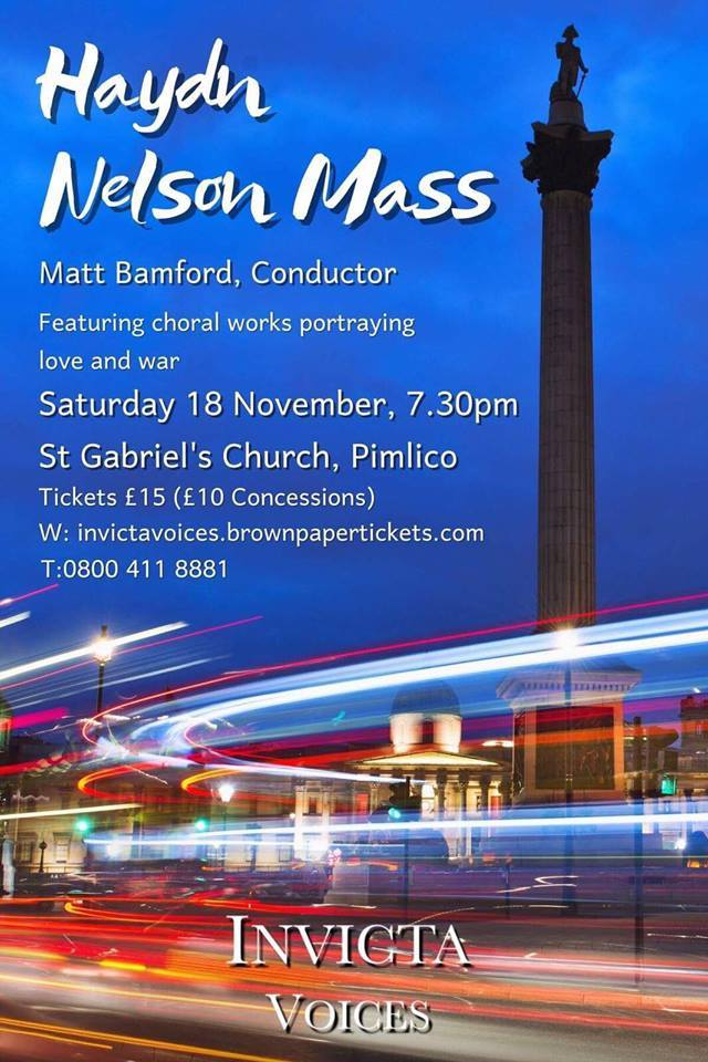 Invicta Voices perform Haydn's Nelson Mass at St Gabriel's Church ...