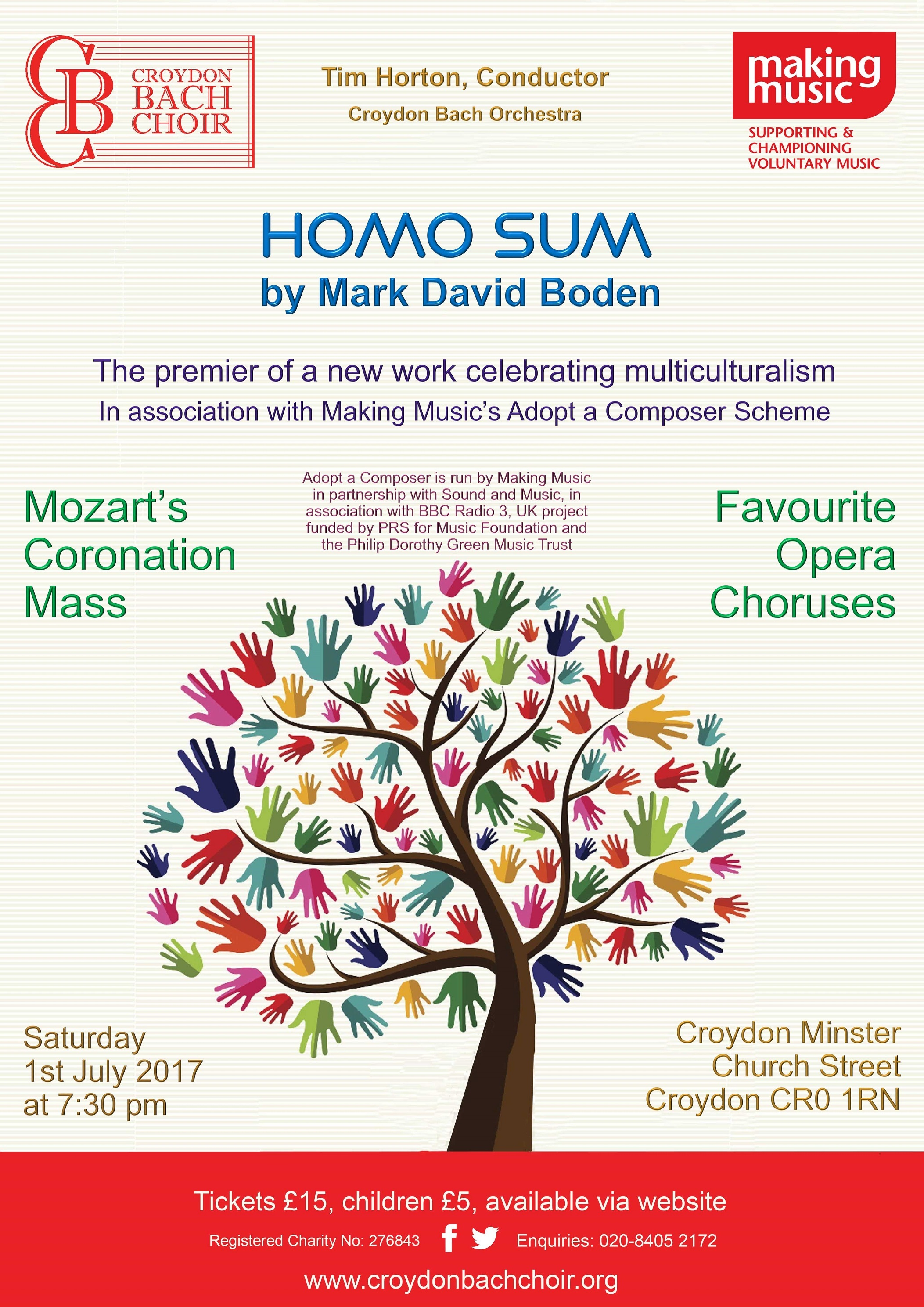 Croydon Bach Choir Summer Concert: Mozart "Coronation Mass", Mark David ...