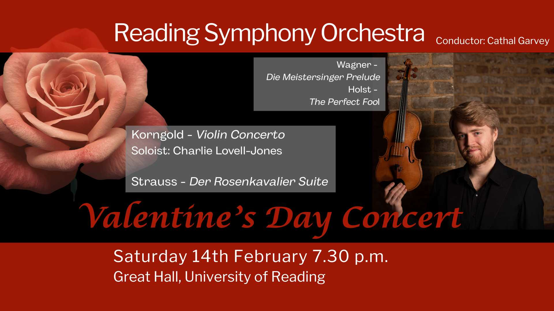 Reading Symphony Orchestra: Valentine's Day Concert at Great Hall ...