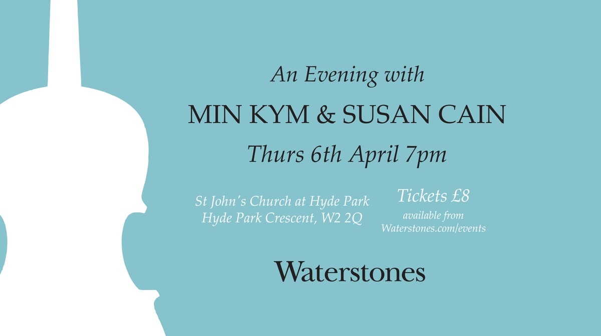 An evening with violinist Min Kym and author Susan Cain: Join us for an ...