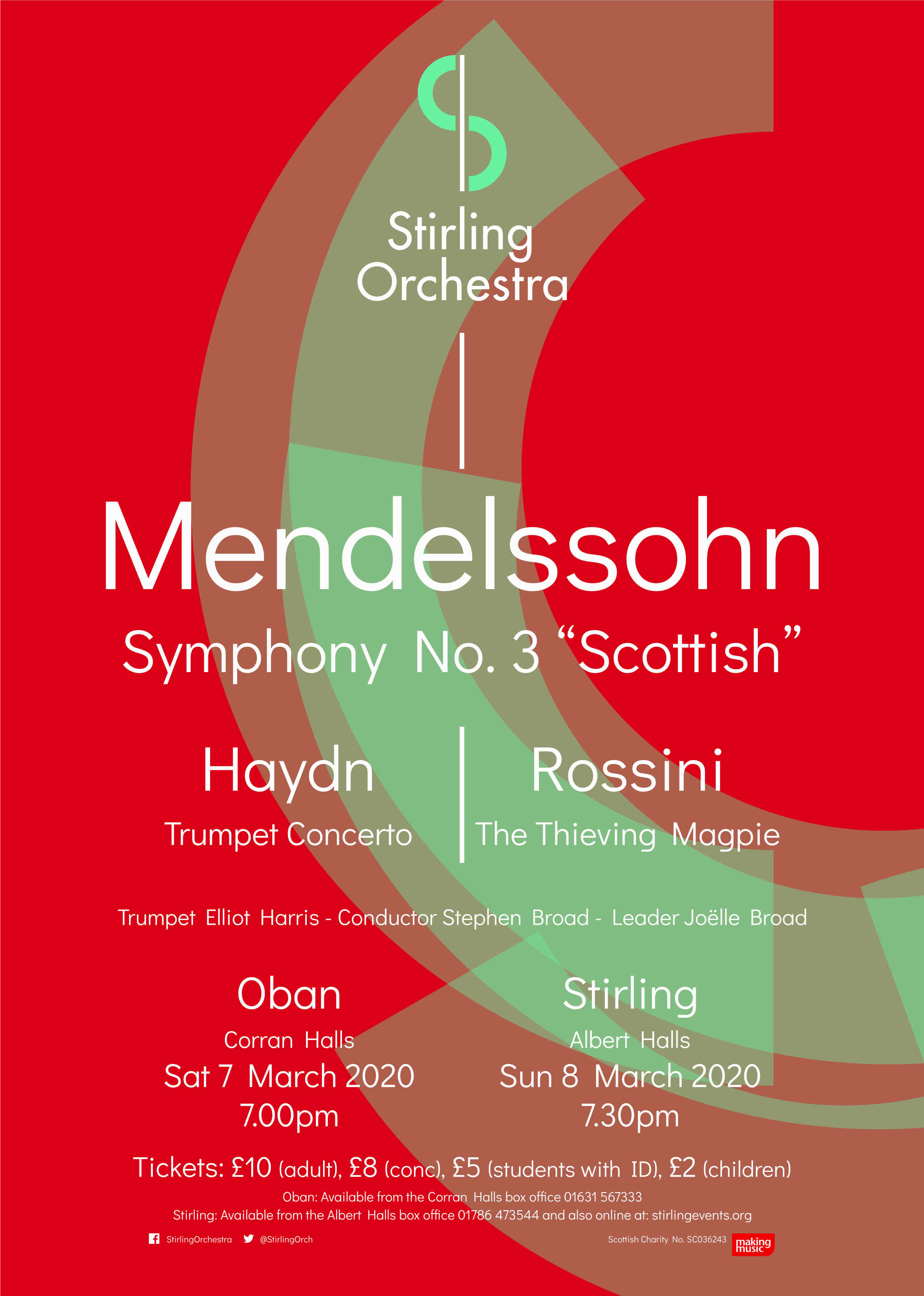 Stirling Orchestra March Concert at Corran Halls, Oban on Saturday 7th ...