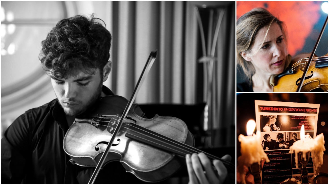 Timothy Ridout with Philippa Mo at Shortwave Cafe, London on Tuesday ...