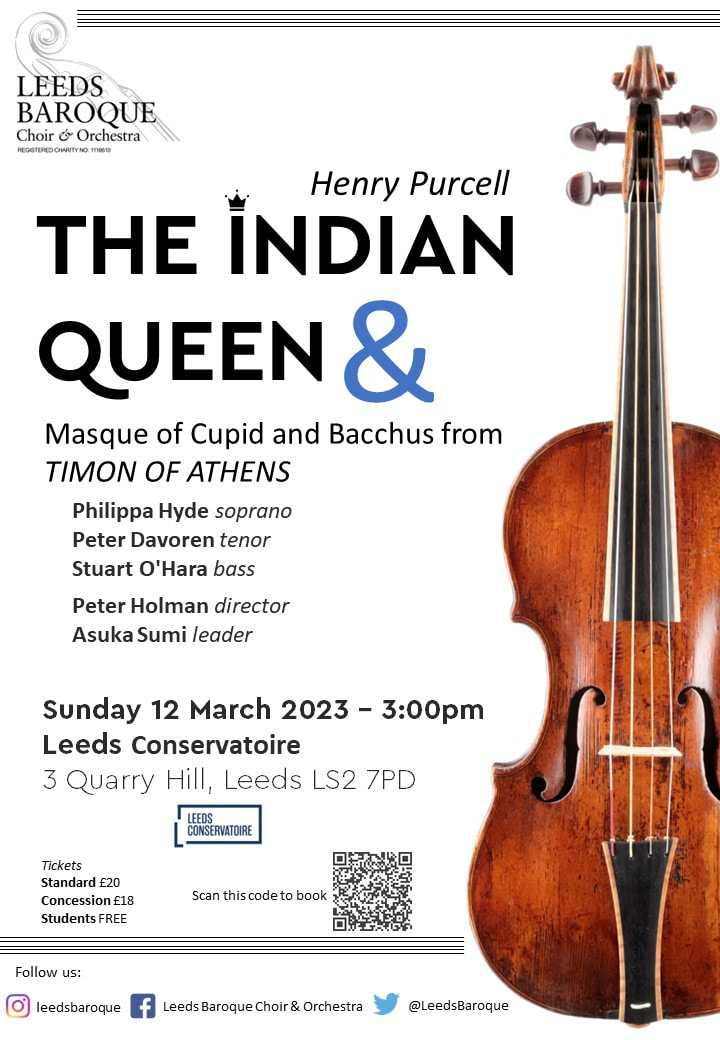 Henry Purcell - The Indian Queen: with the Masque of Cupid & Bachus from Timon of Athens at The ...