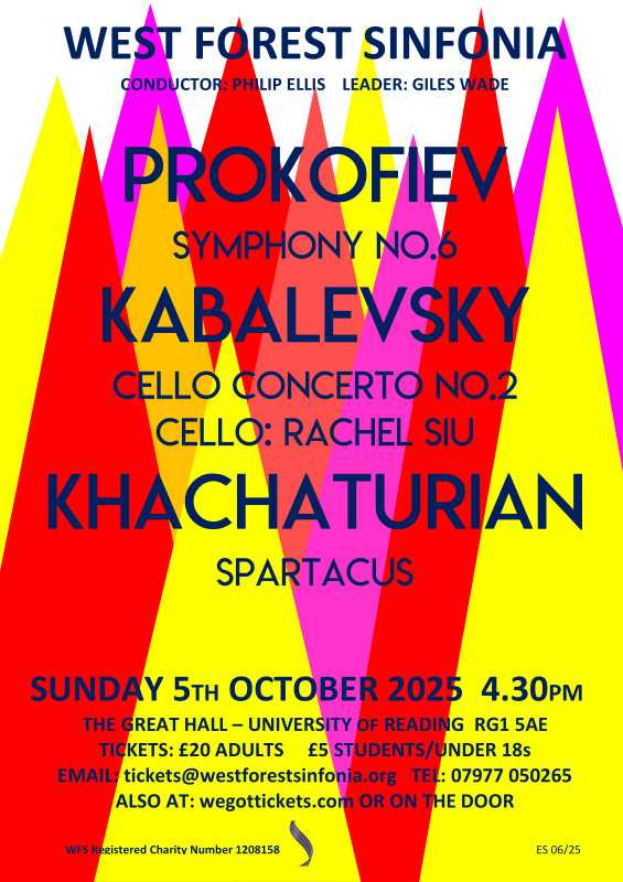 West Forest Sinfonia Autumn Concert: Khachaturian, Kabalevsky ...