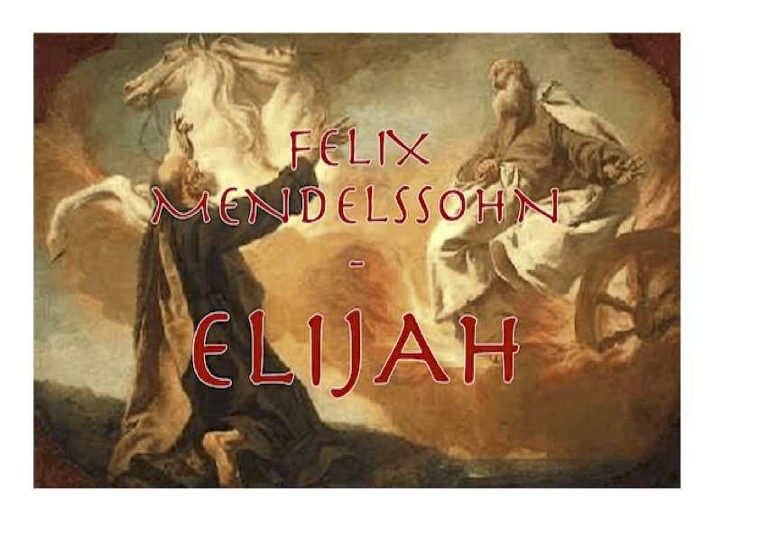 Come and Sing - Mendelssohn's Elijah: Come and join Piers Maxim and The ...