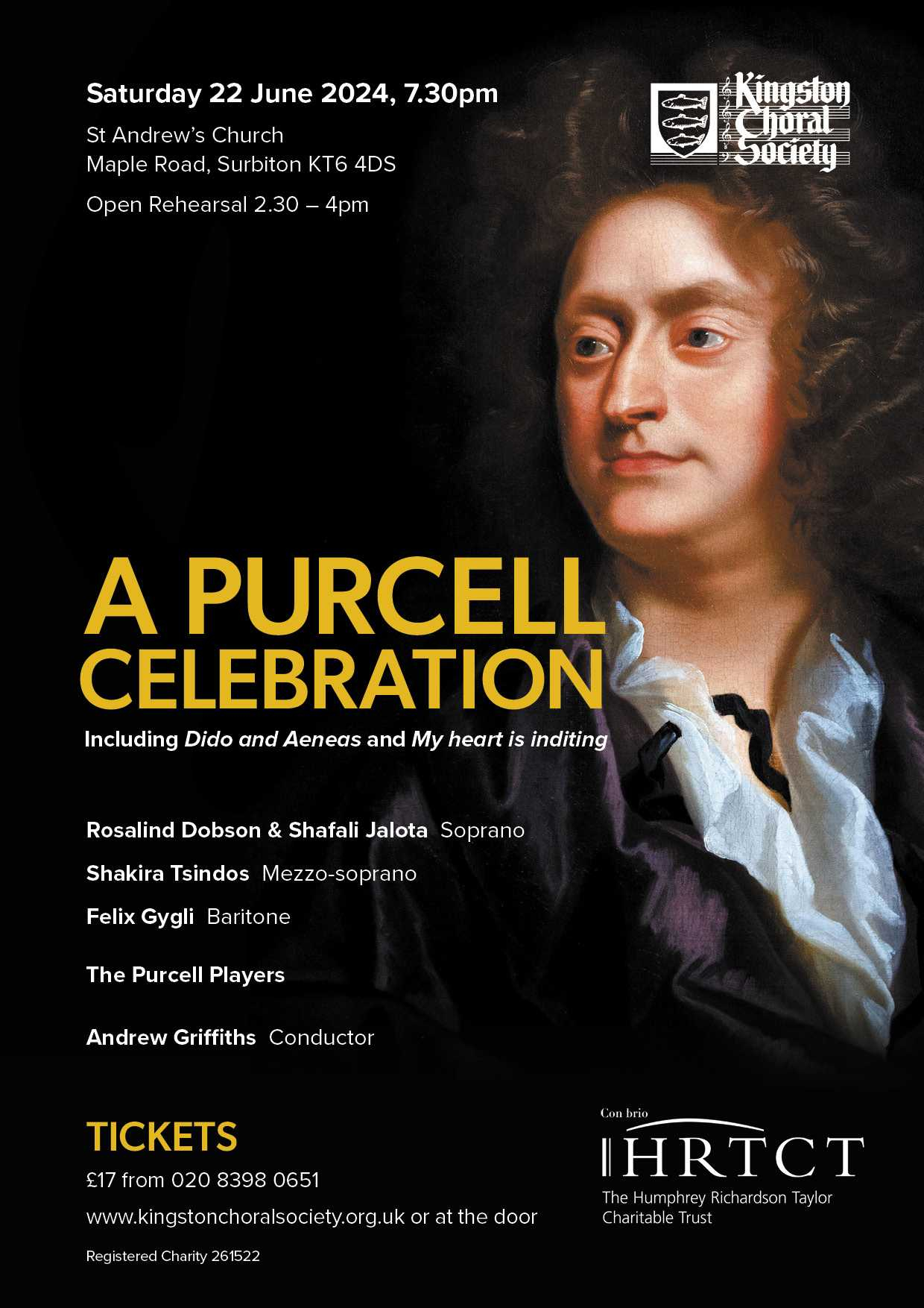 A Purcell Celebration: KCS Summer Concert at St Andrew's Church, London ...