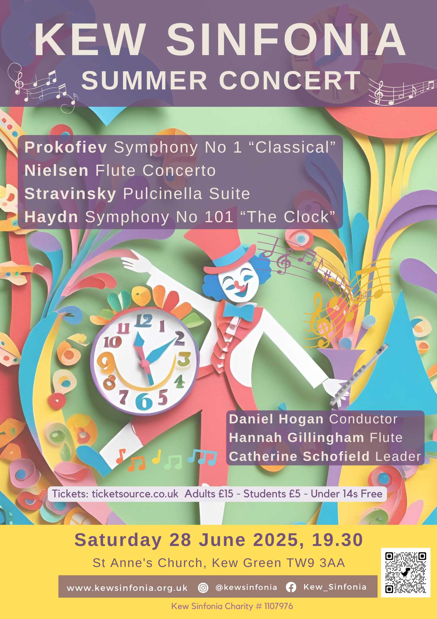 Kew Sinfonia Summer 2025 Concert at St Anne's Church, London on ...