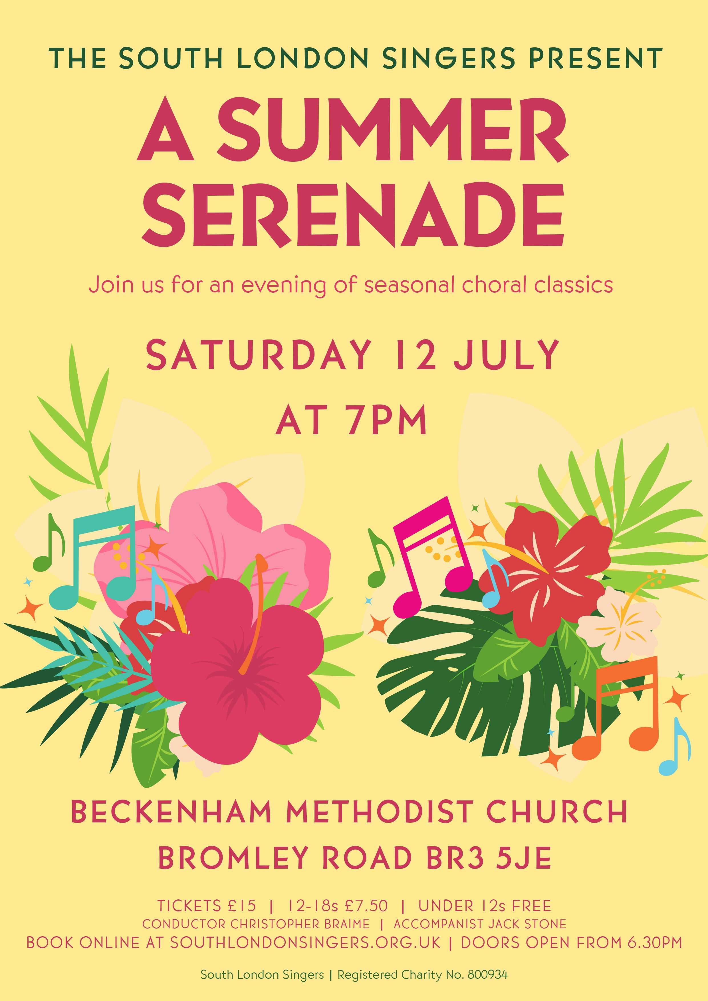 A Summer Serenade: Concert by the South London Singers. at Beckenham ...