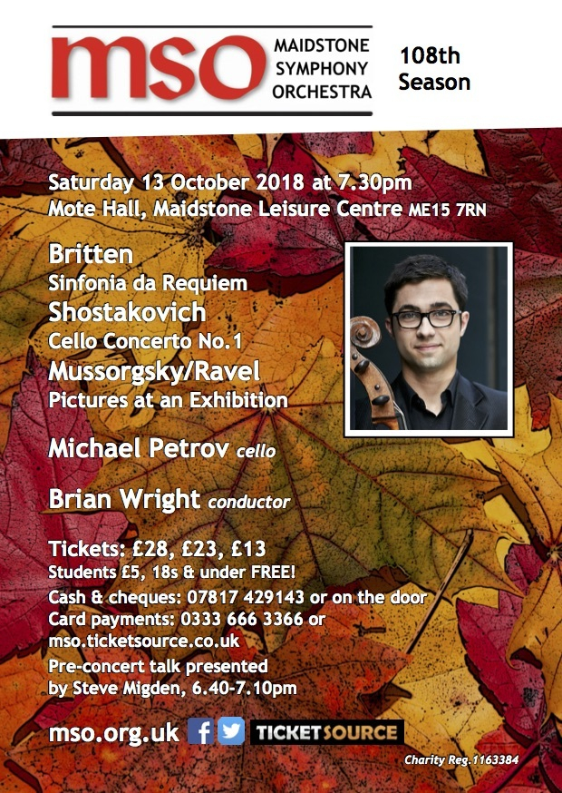 MSO Concert 1: Pictures at an Exhibition at Mote Hall, Maidstone on ...
