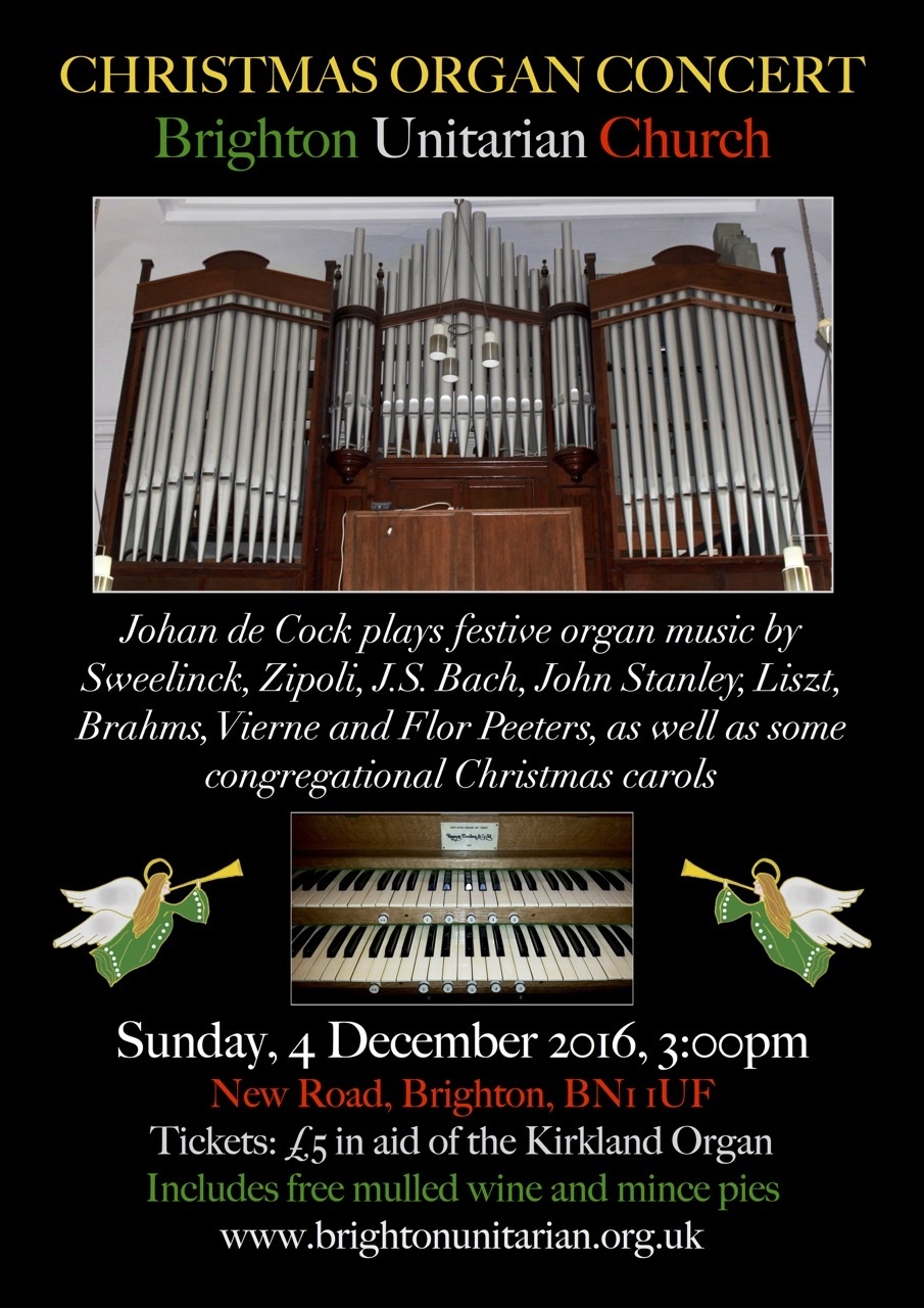 Christmas Organ Recital - Brighton Unitarian Church at Brighton ...