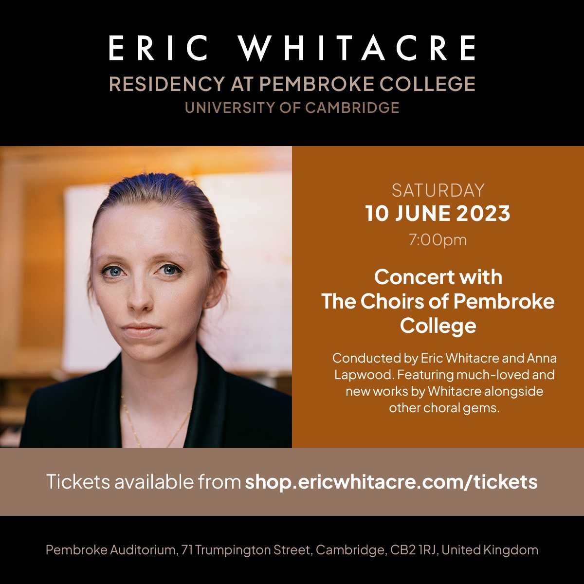 The Choirs of Pembroke College conducted by Anna Lapwood and Eric ...
