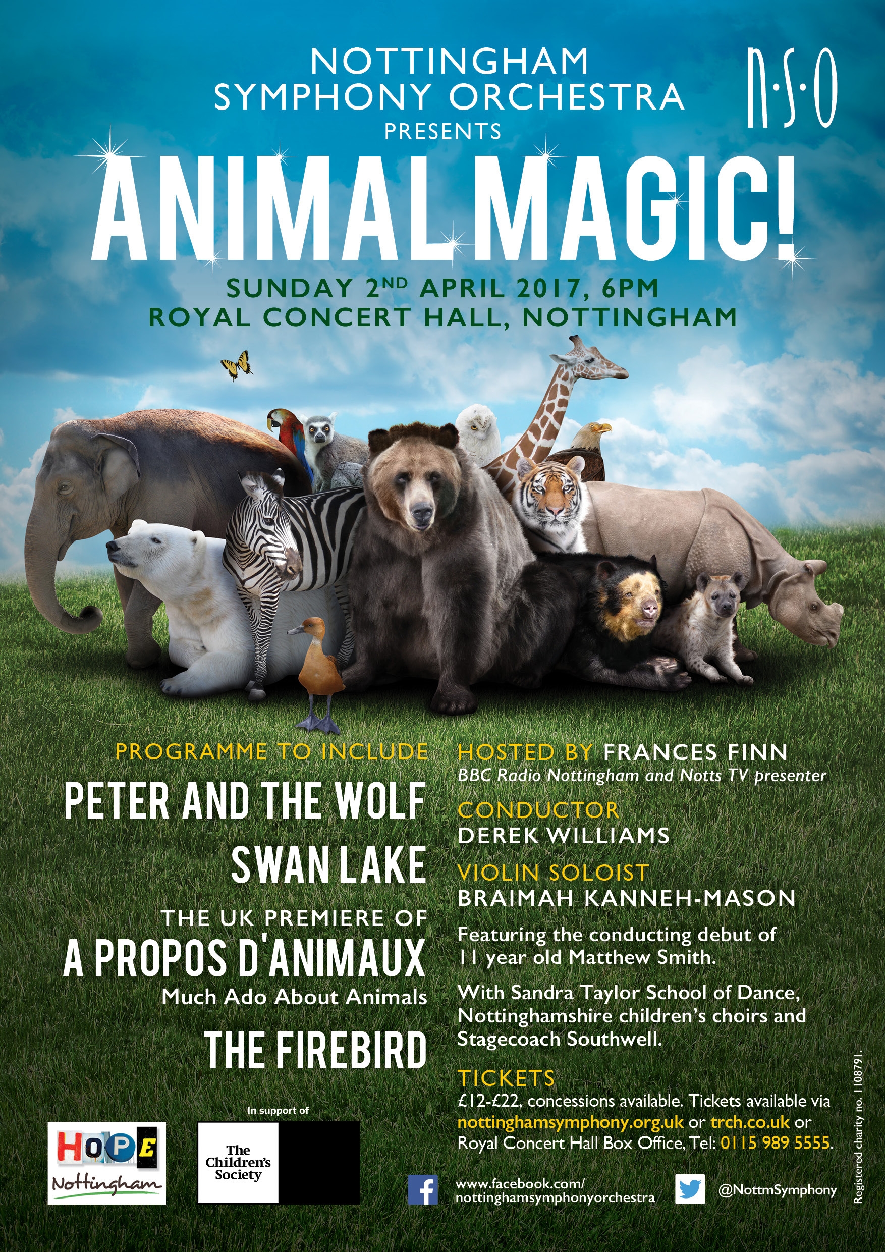 Animal Magic! at Royal Concert Hall, Nottingham on Sunday 2nd April ...
