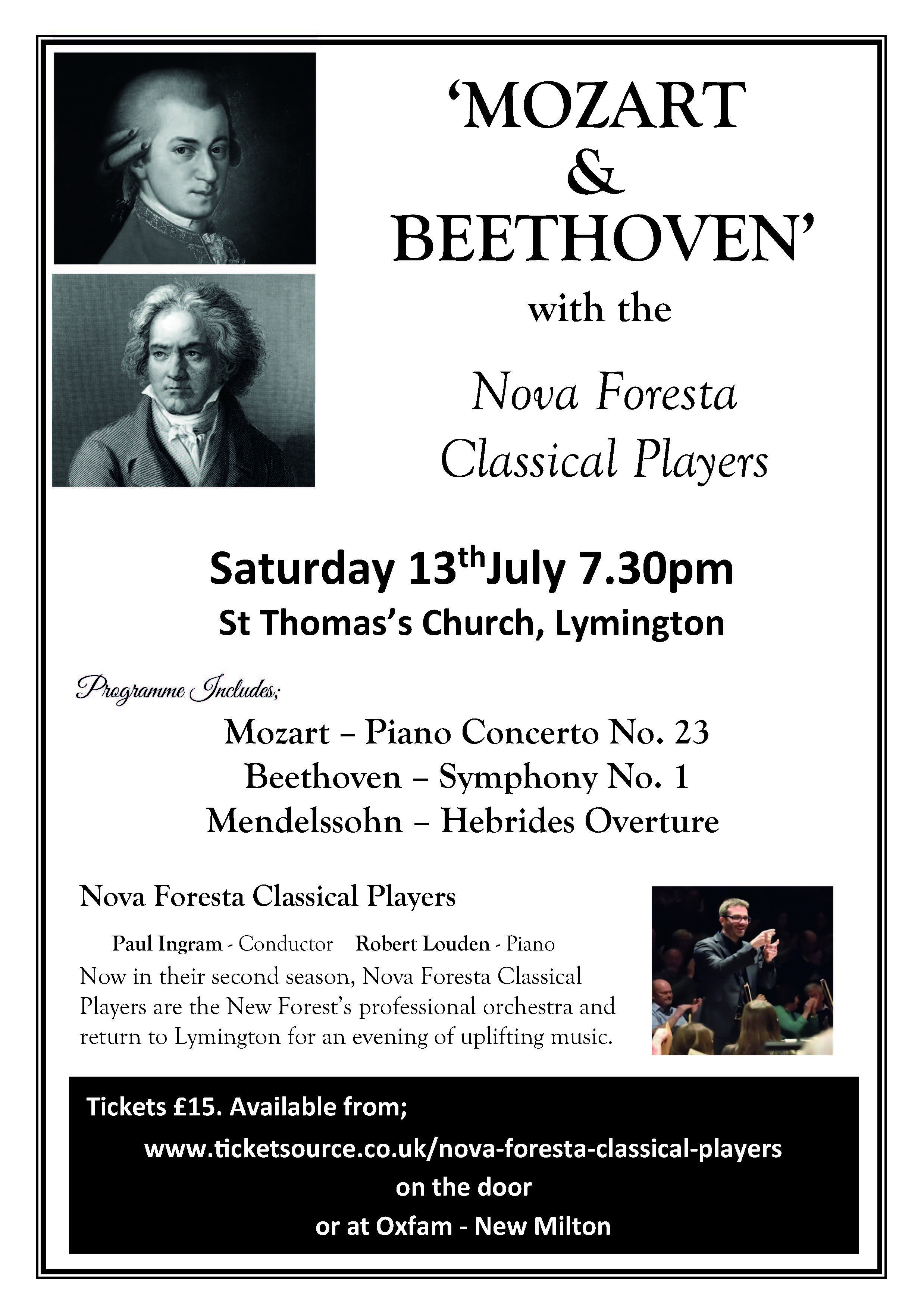 Mozart & Beethoven with Nova Foresta at St Thomas and All Saints Church ...