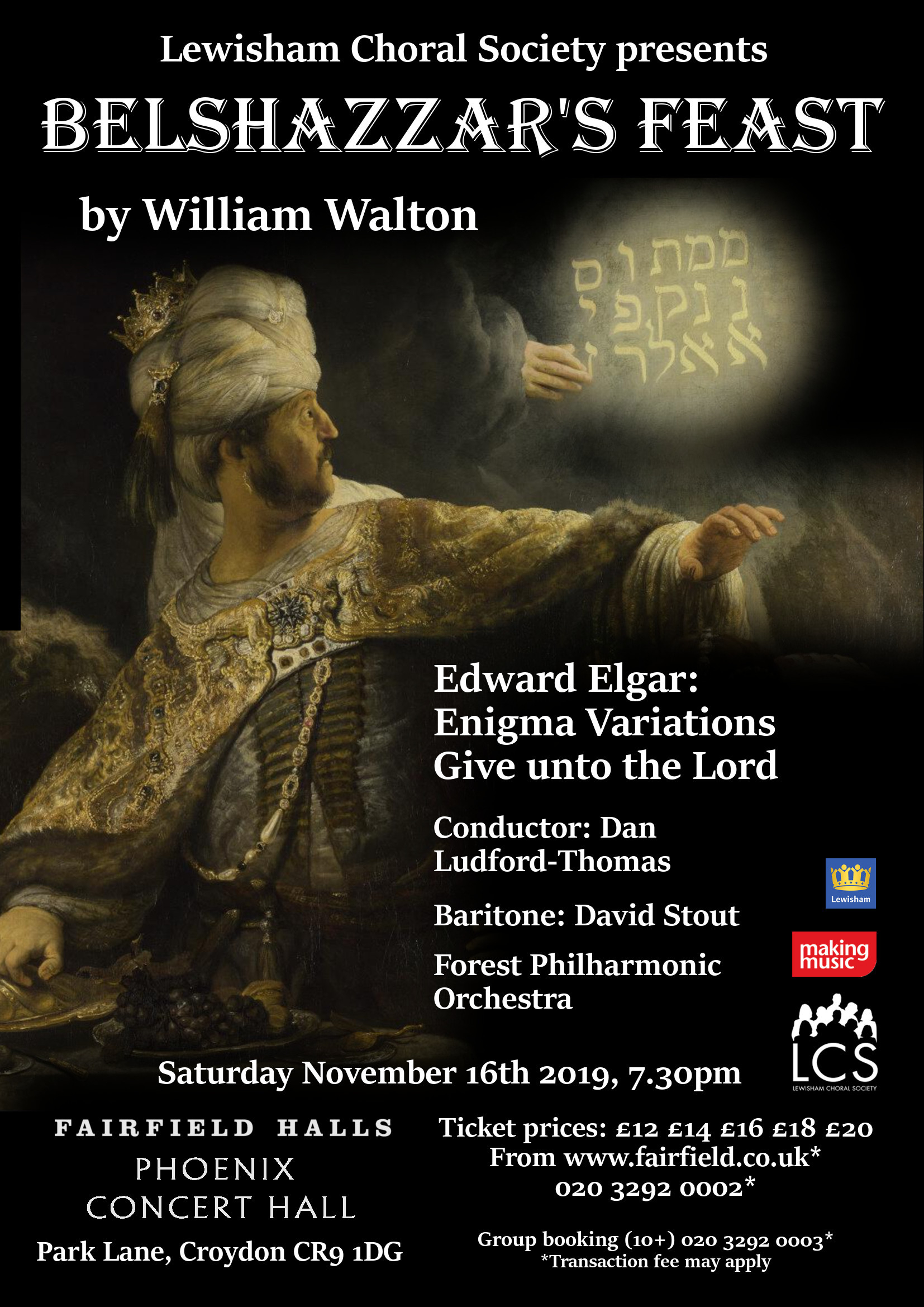 Lewisham Choral Society: Walton's Belshazzar's Feast: with Elgar's Give ...