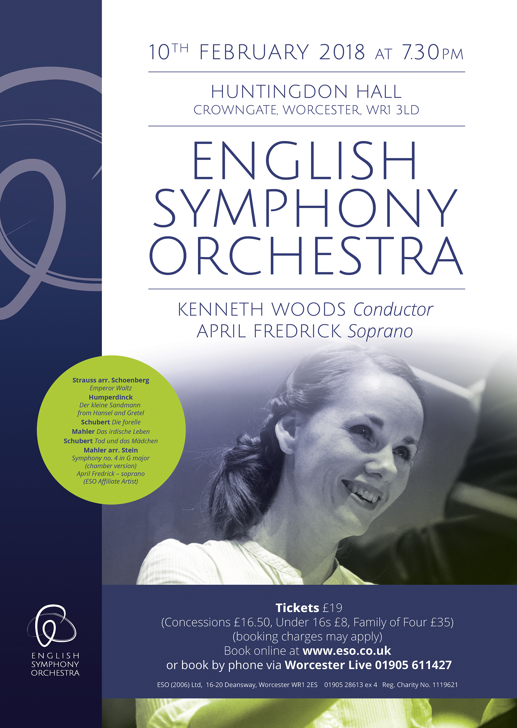 English Symphony Orchestra and April Fredrick perform Mahler, Strauss ...