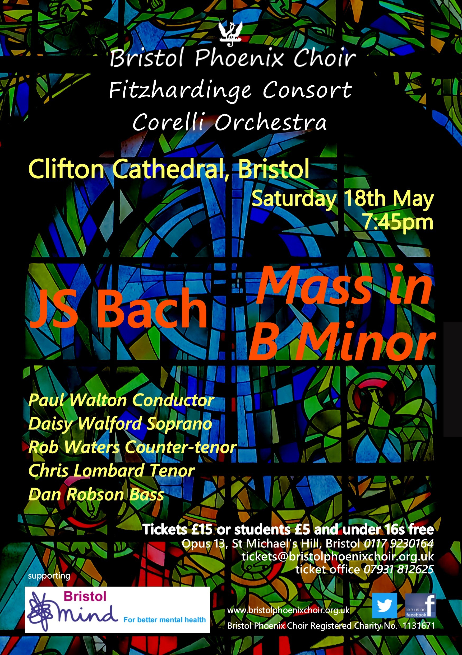 Bristol Phoenix Choir - JS Bach Mass in B Minor at Clifton Cathedral ...